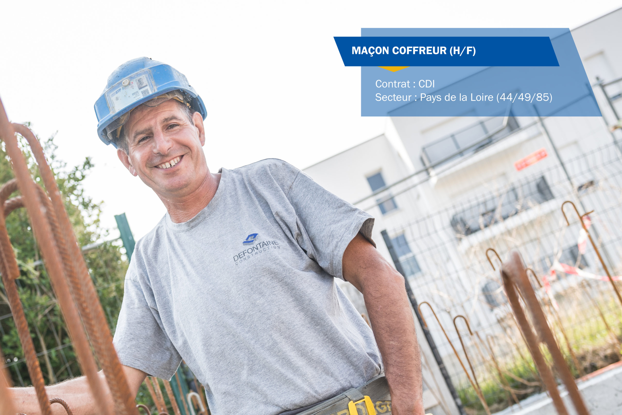 Nous recrutons un maçon coffreur - Defontaine Construction